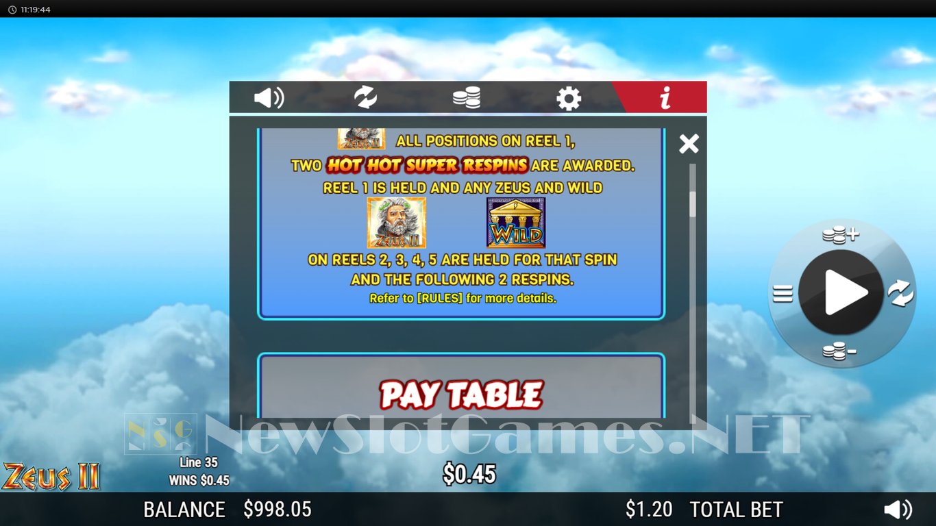 Zeus 2 Slot Review & Demo by WMS - Play Free Online