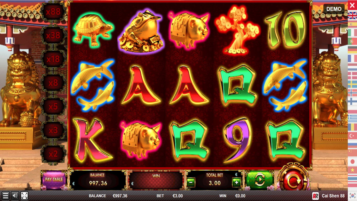 Cai Shen 88 Slot Review & Demo by Red Rake - Play Free Online
