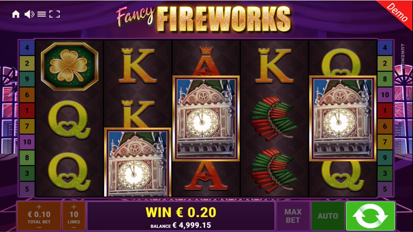 Fancy Fireworks Slot Review & Demo by Gamomat - Play Free Online