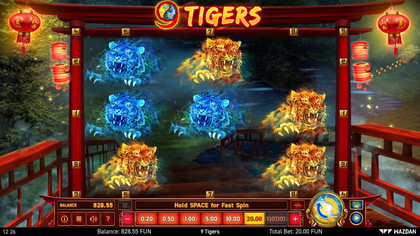 9 Tigers Slot Review & Demo by Wazdan - Play Free Online