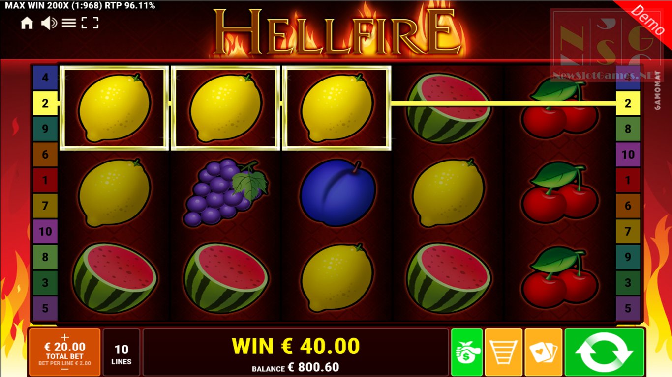 Hellfire Slot Review & Demo by Gamomat - Play Free Online