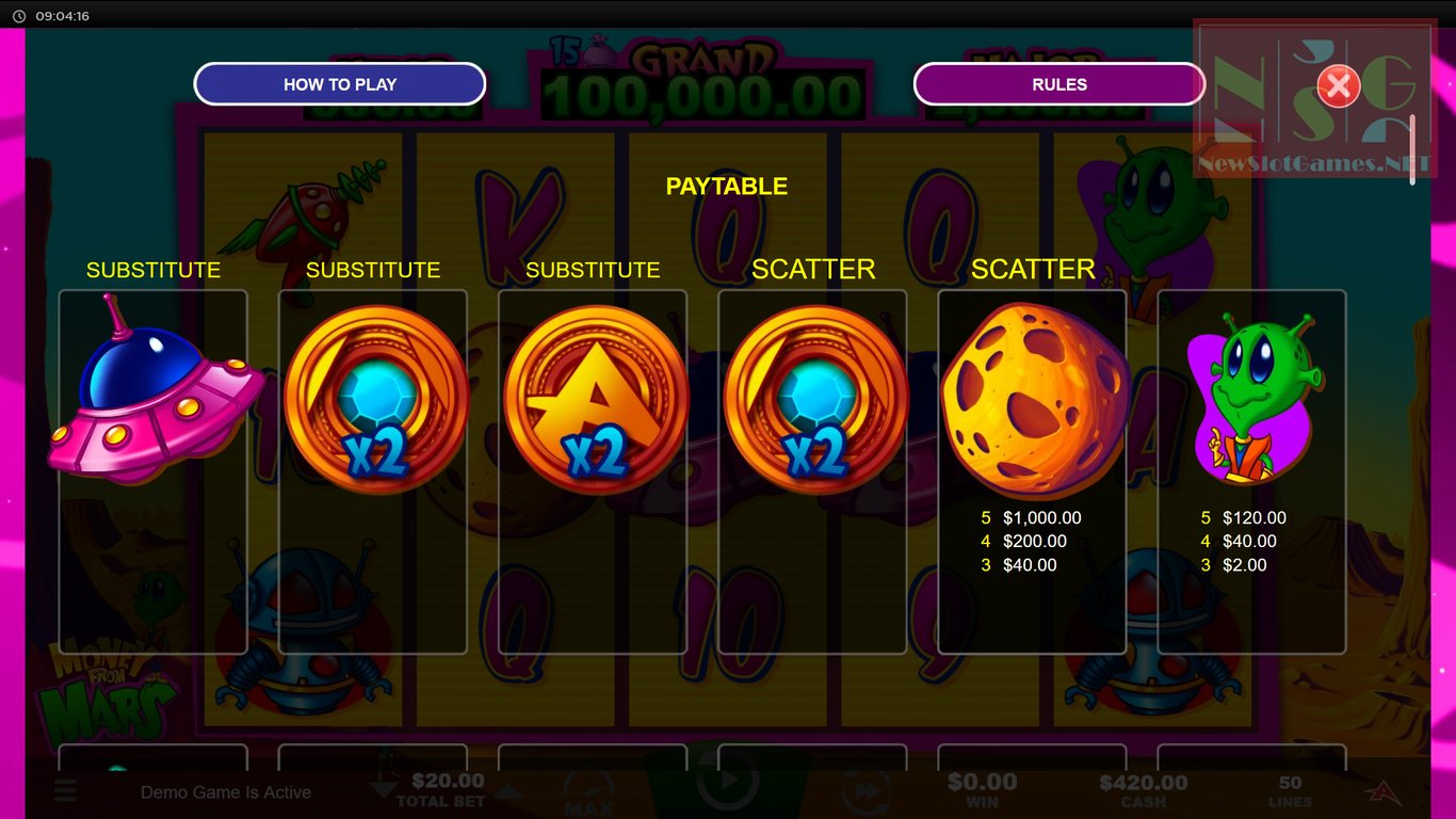 Money From Mars Slot Review & Demo by Ainsworth - Play Free Online