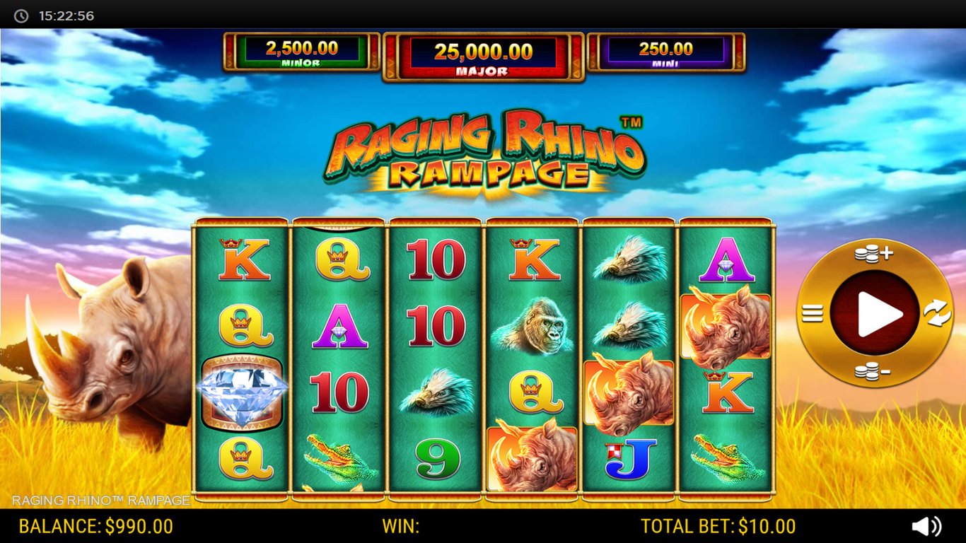 Raging Rhino Rampage Slot Review & Demo by WMS - Play Free Online