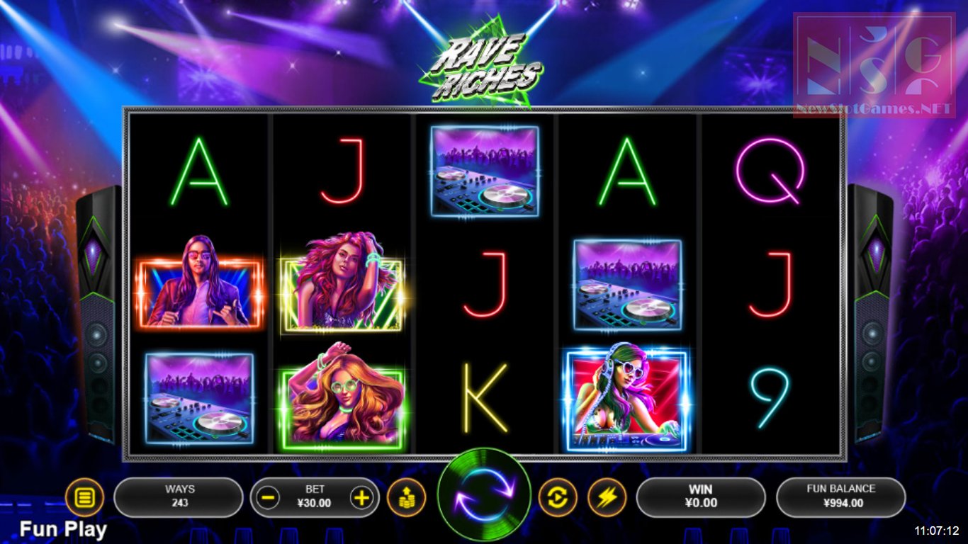 Rave Riches Slot Review & Demo by RTG - Play Free Online