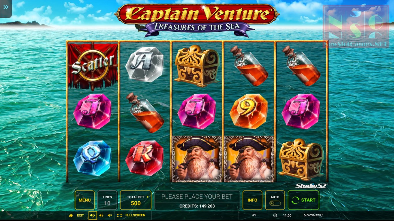 Captain Venture: Treasures of the Sea Slot Review & Demo by Greentube ...