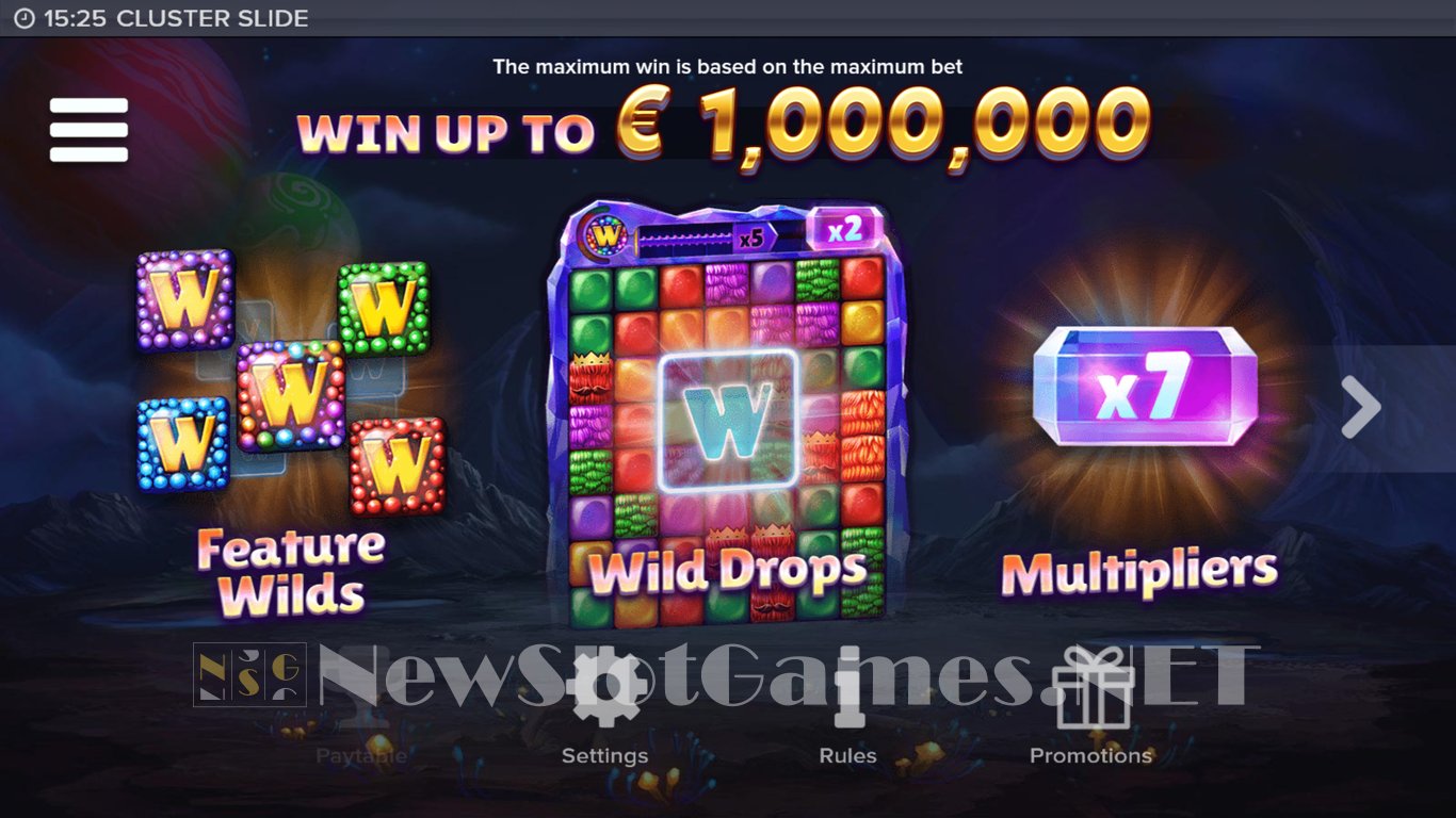 Cluster Slide Slot Review & Demo by ELK Studios - Play Free Online
