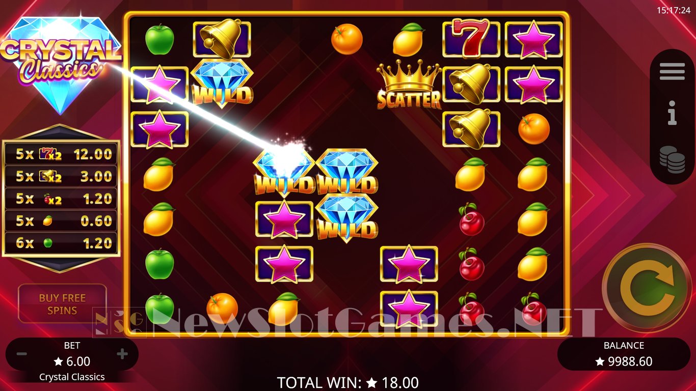 Crystal Classics Slot Review & Demo by Booming Games - Play Free Online