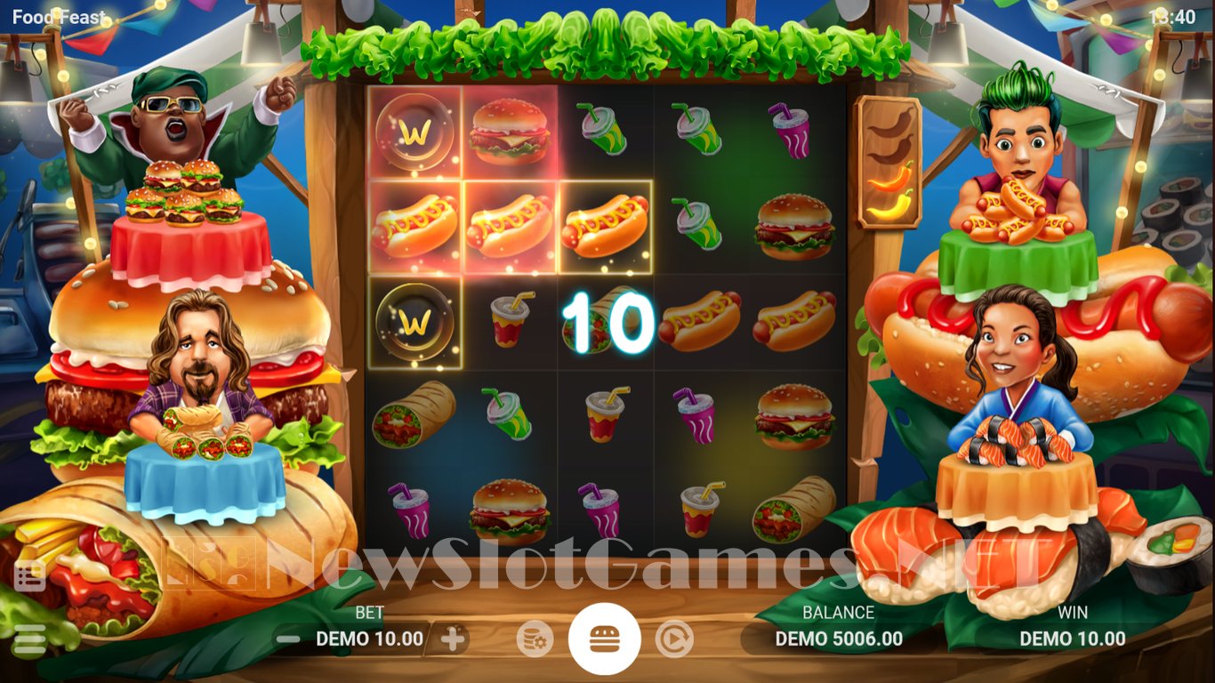 Food Feast Slot Review & Demo by Evoplay - Play Free Online