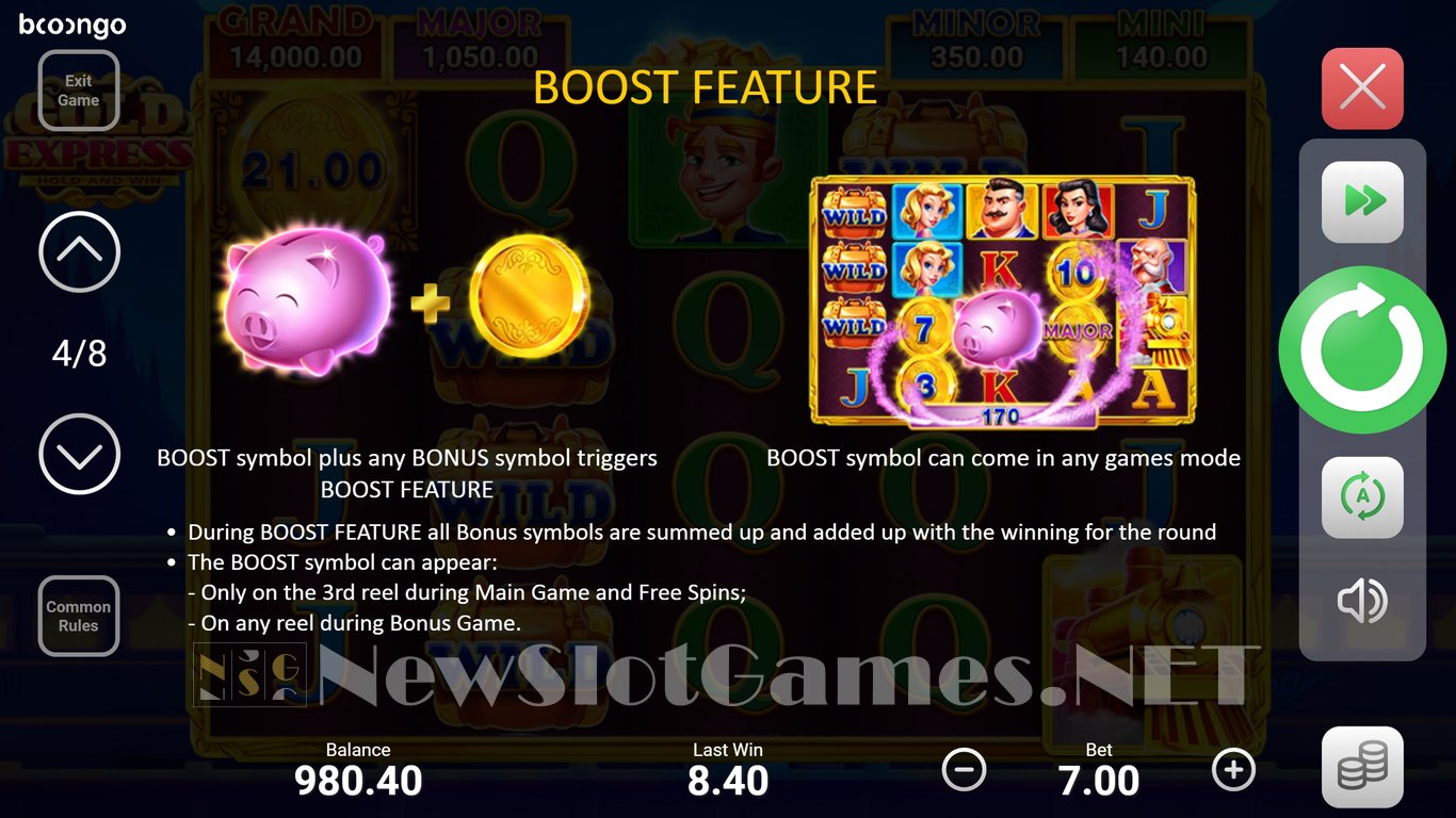Gold Express Slot Review & Demo by Booongo (BNG) - Play Free Online
