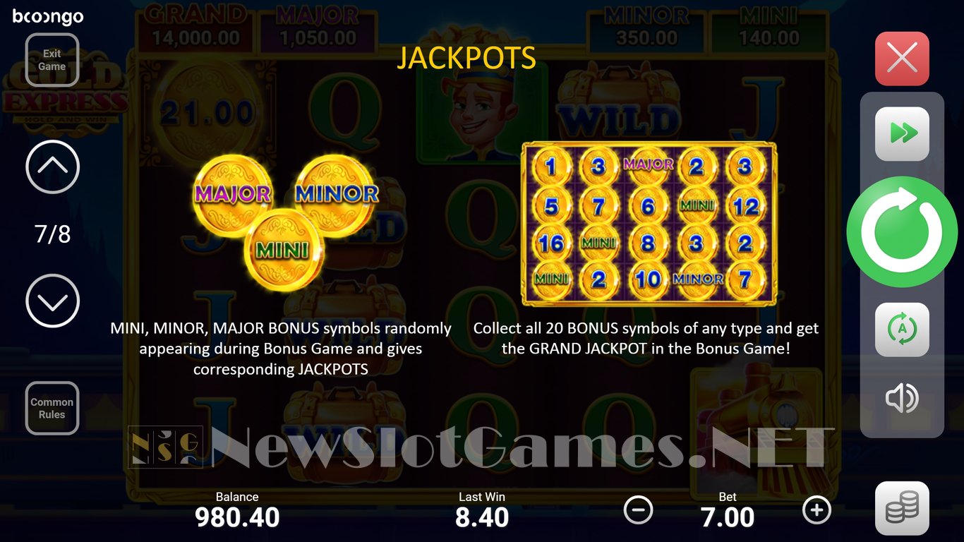 Gold Express Slot Review & Demo by Booongo (BNG) - Play Free Online