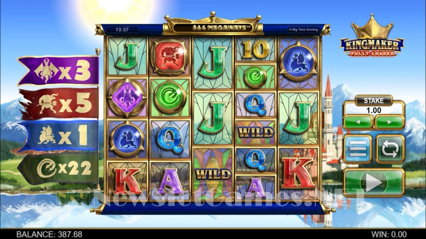 Kingmaker Fully Loaded Slot Review & Demo by Big Time Gaming - Play ...