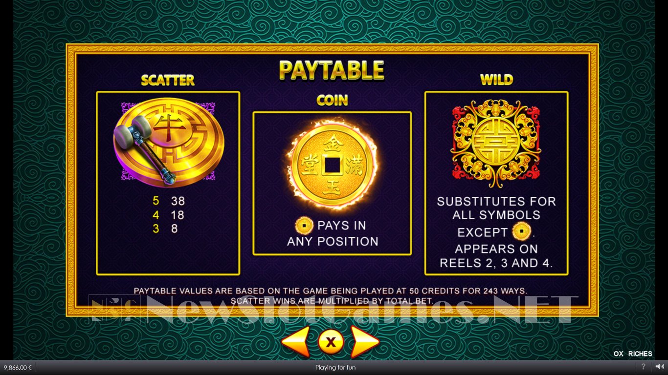 Ox Riches Slot Review & Demo by Playtech - Play Free Online