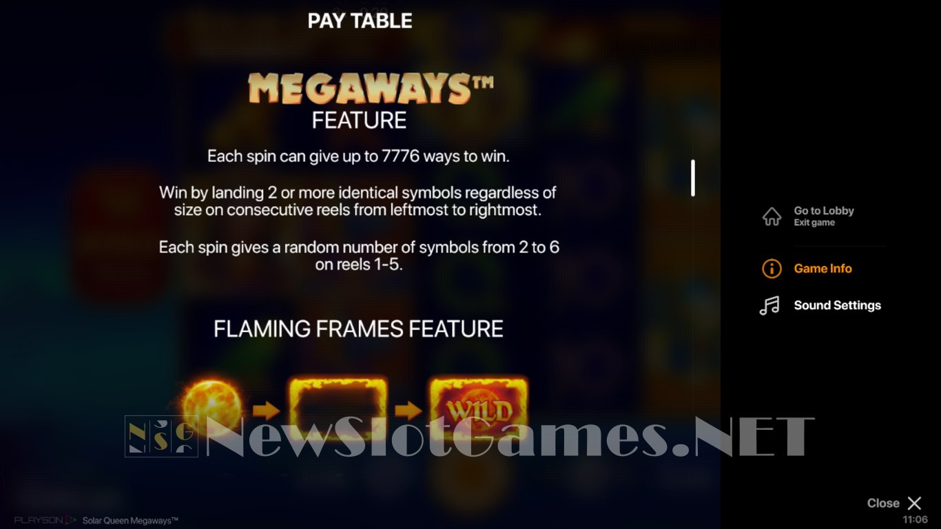 Solar Queen Megaways Slot Review & Demo by Playson - Play Free Online