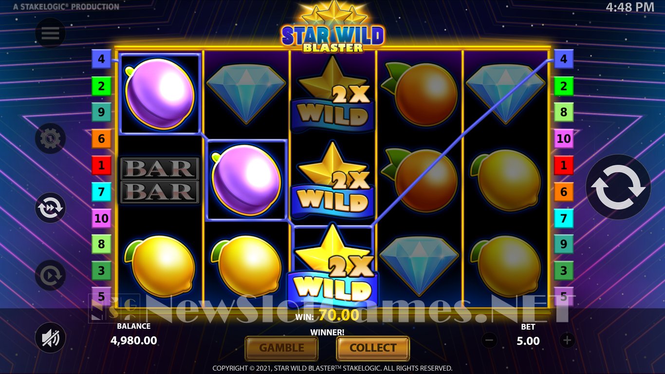 Star Wild Blaster Slot Review & Demo by Stakelogic - Play Free Online