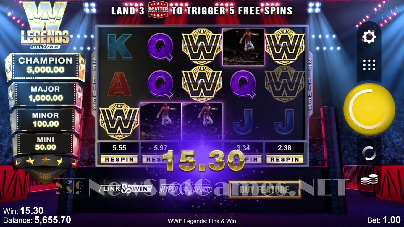 WWE Legends: Link & Win Slot Review & Demo by Microgaming - Play Free ...