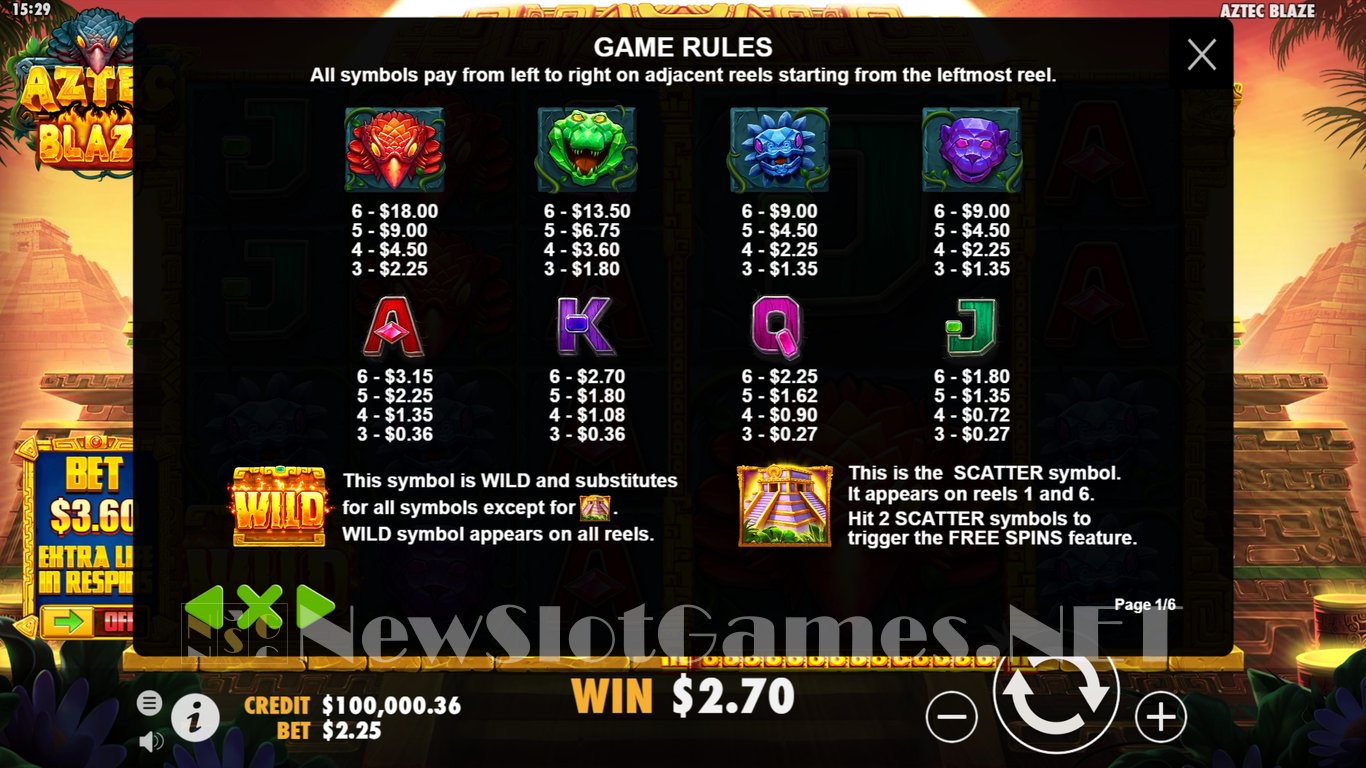 Aztec Blaze Slot Review & Demo by Pragmatic Play - Play Free Online