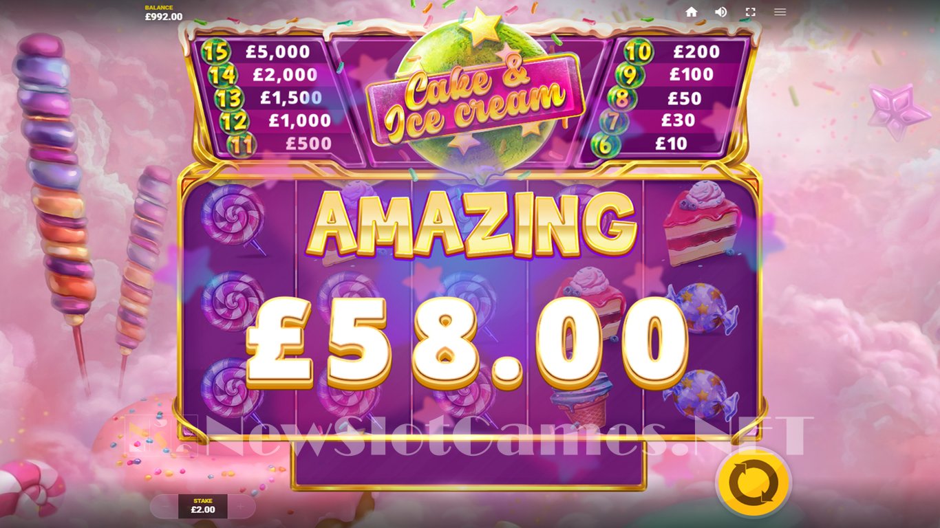 Cake & Ice Cream Slot Review & Demo by Red Tiger - Play Free Online