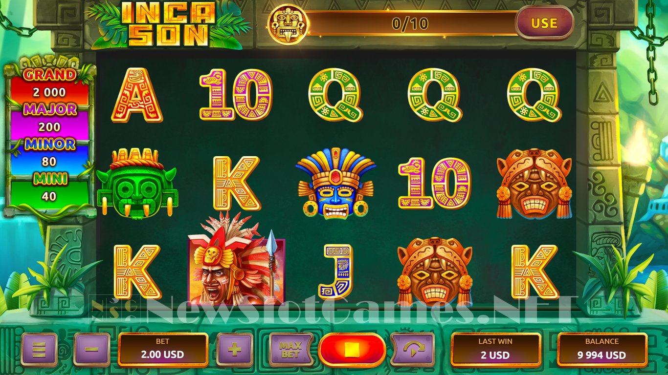 Inca Son Slot Review & Demo by Onlyplay - Play Free Online