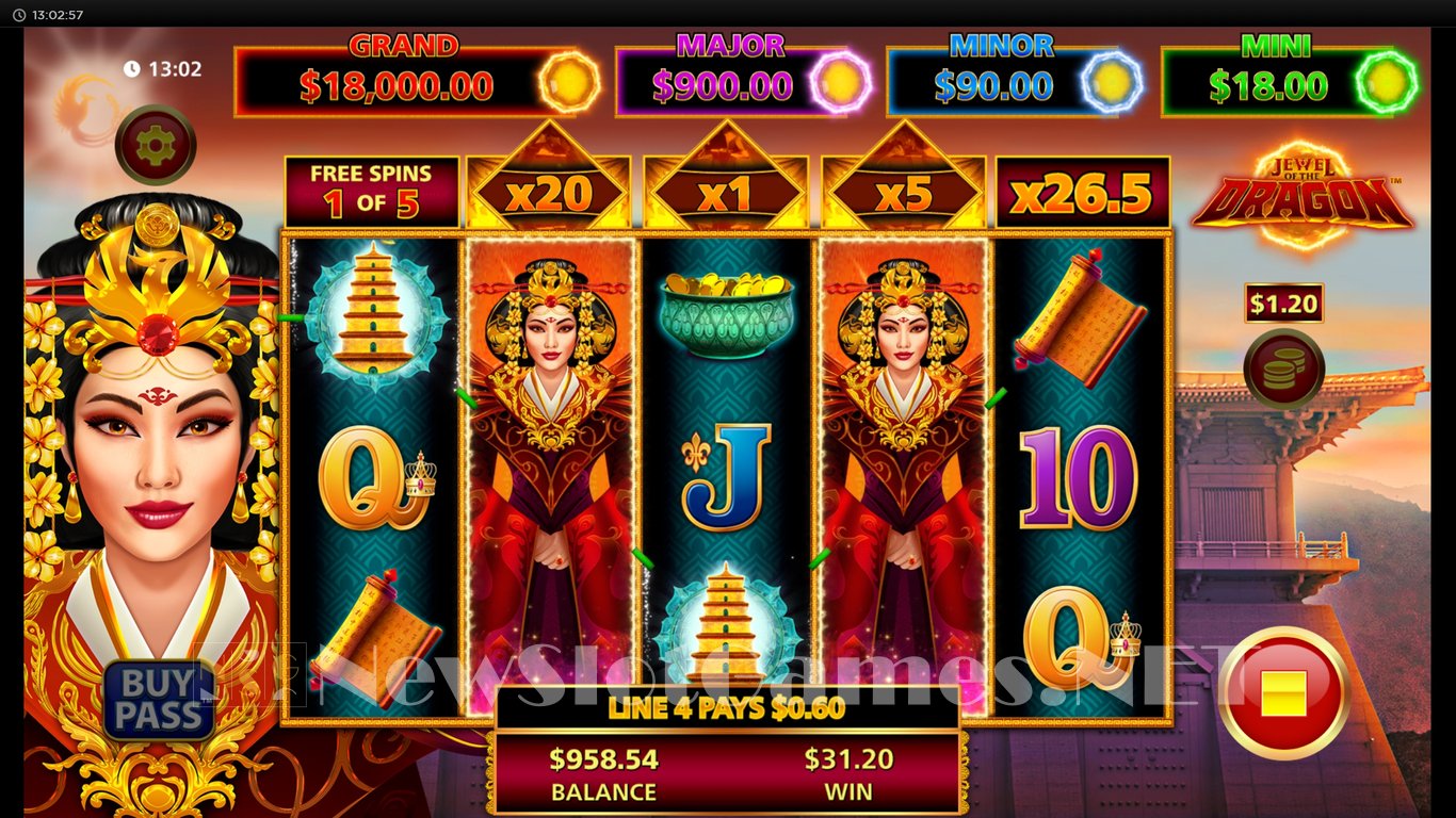 Jewel of the Dragon Red Phoenix Slot Review & Demo by Light & Wonder ...