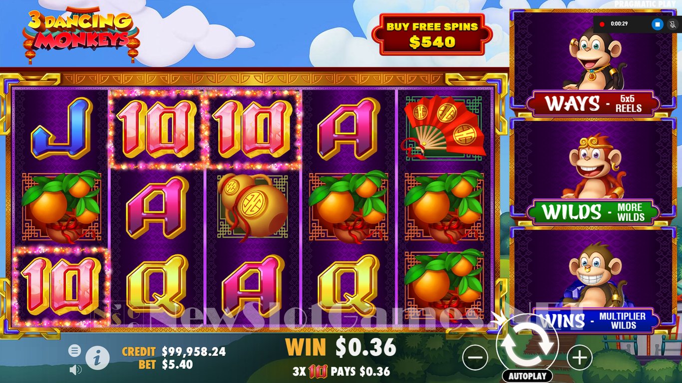 3 Dancing Monkeys Slot Review & Demo by Pragmatic Play - Play Free Online