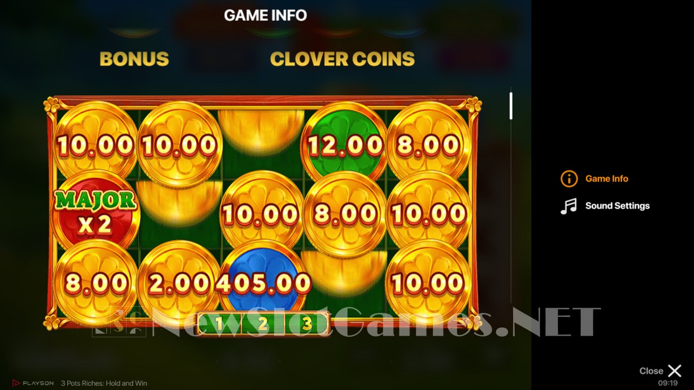 3 Pots Riches Hold and Win Slot Review & Demo by Playson - Play Free Online