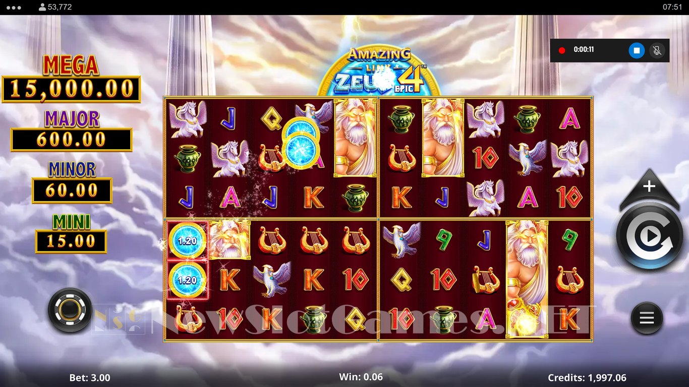 Amazing Link Zeus Epic 4 Slot Review & Demo by Microgaming - Play Free ...
