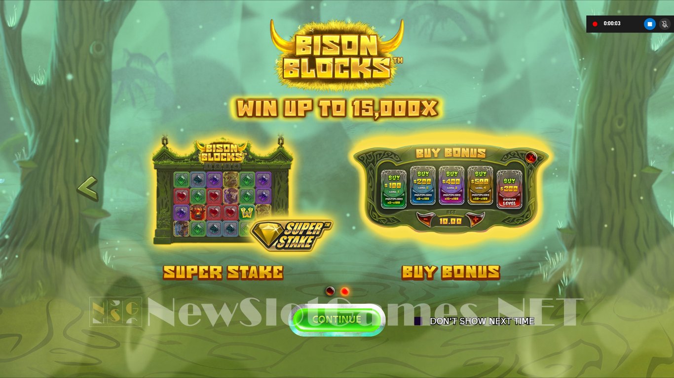 Bison Blocks Slot Review & Demo by Stakelogic - Play Free Online