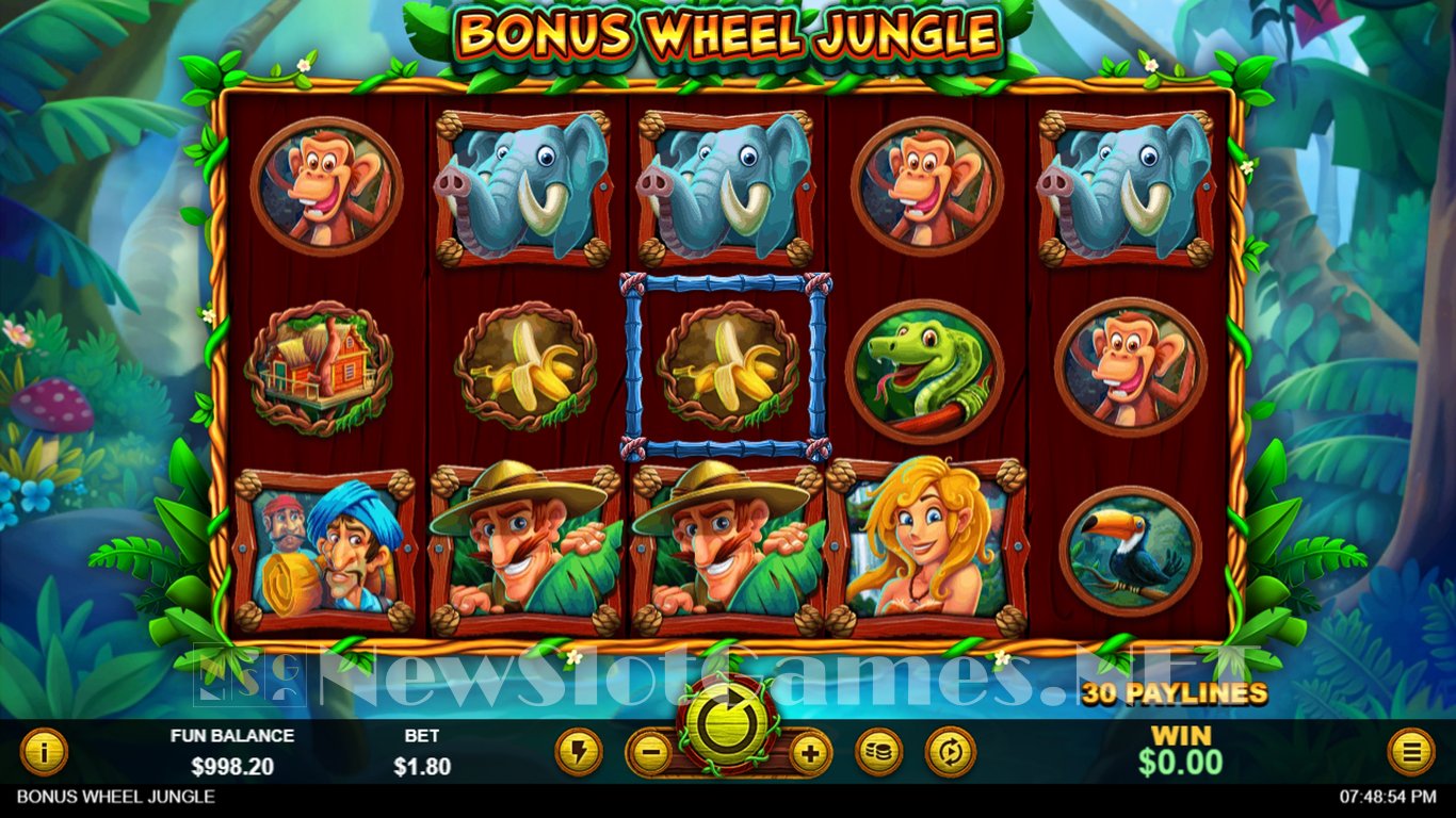 Bonus Wheel Jungle Slot Review & Demo by RTG - Play Free Online