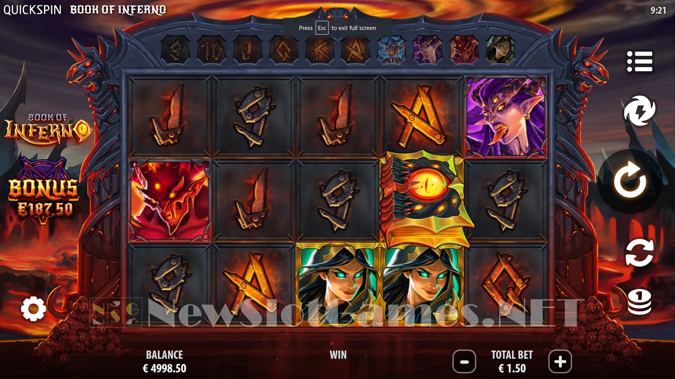 Book of Inferno Slot Review & Demo by Quickspin - Play Free Online