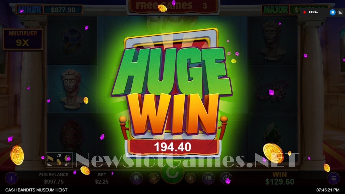 Cash Bandits Museum Heist Slot Review & Demo by RTG - Play Free Online