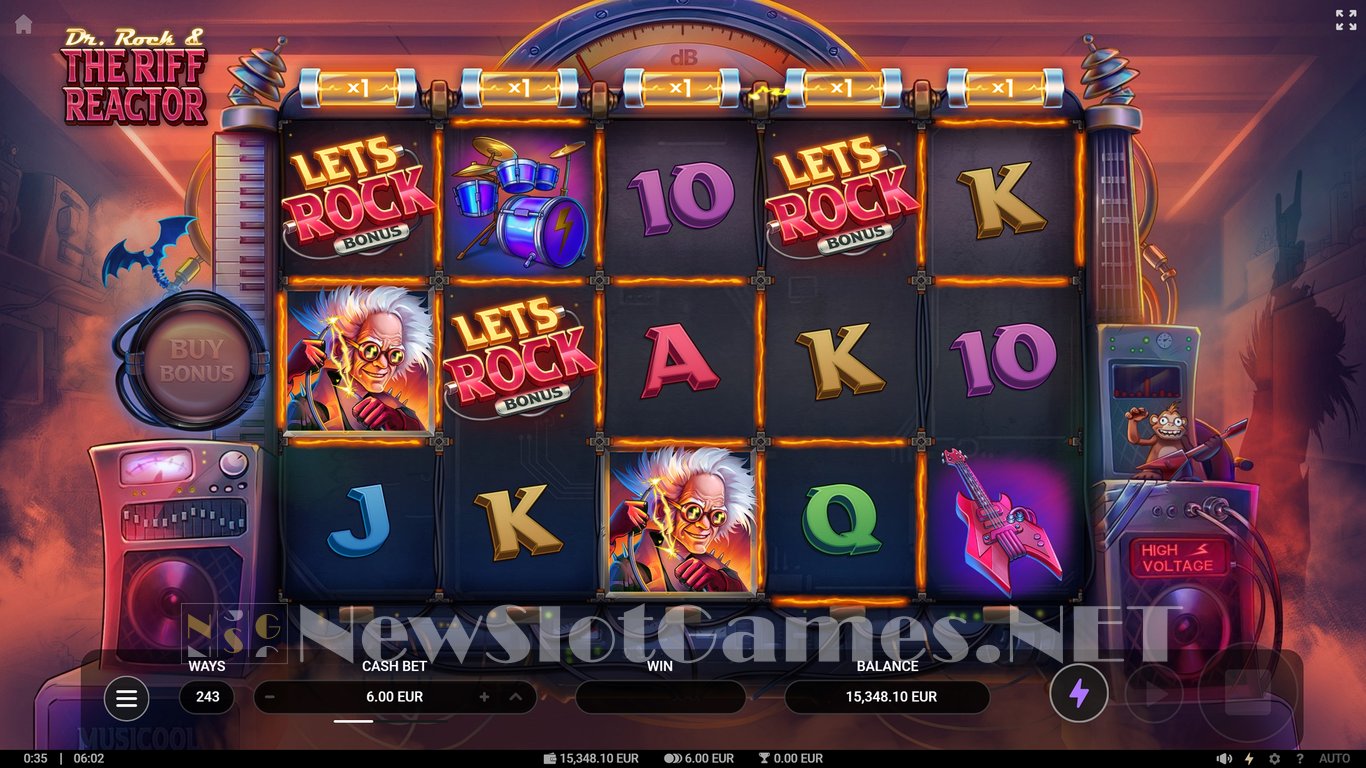 Dr. Rock & The Riff Reactor Slot Review & Demo by True Lab - Play Free ...
