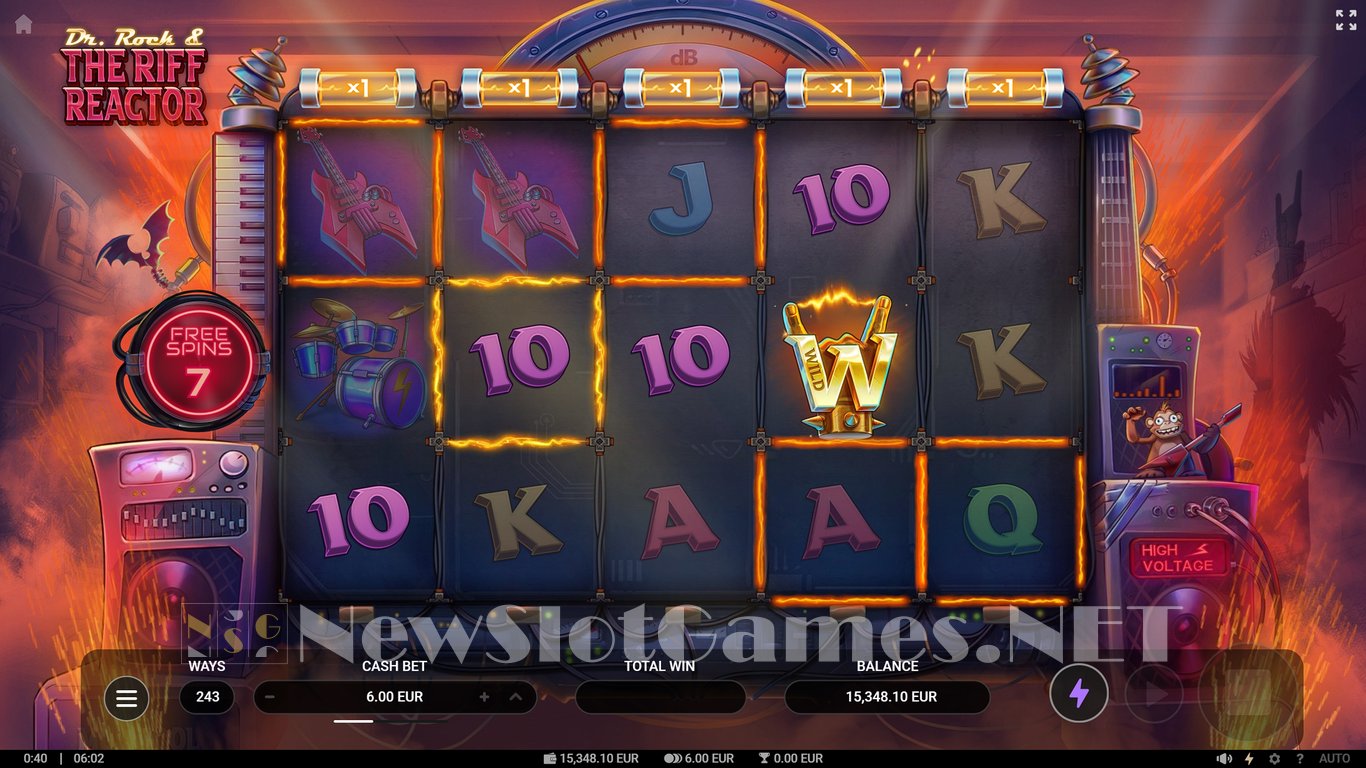 Dr. Rock & The Riff Reactor Slot Review & Demo by True Lab - Play Free ...