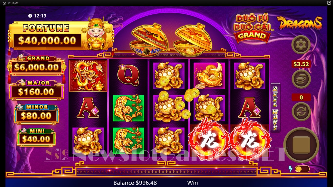 Duo Fu Duo Cai Grand Dragons Slot Review & Demo by Light & Wonder ...