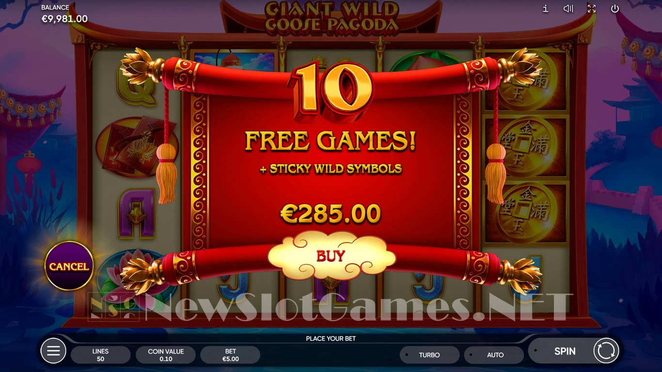 Giant Wild Goose Pagoda Slot Review & Demo by Endorphina - Play Free Online