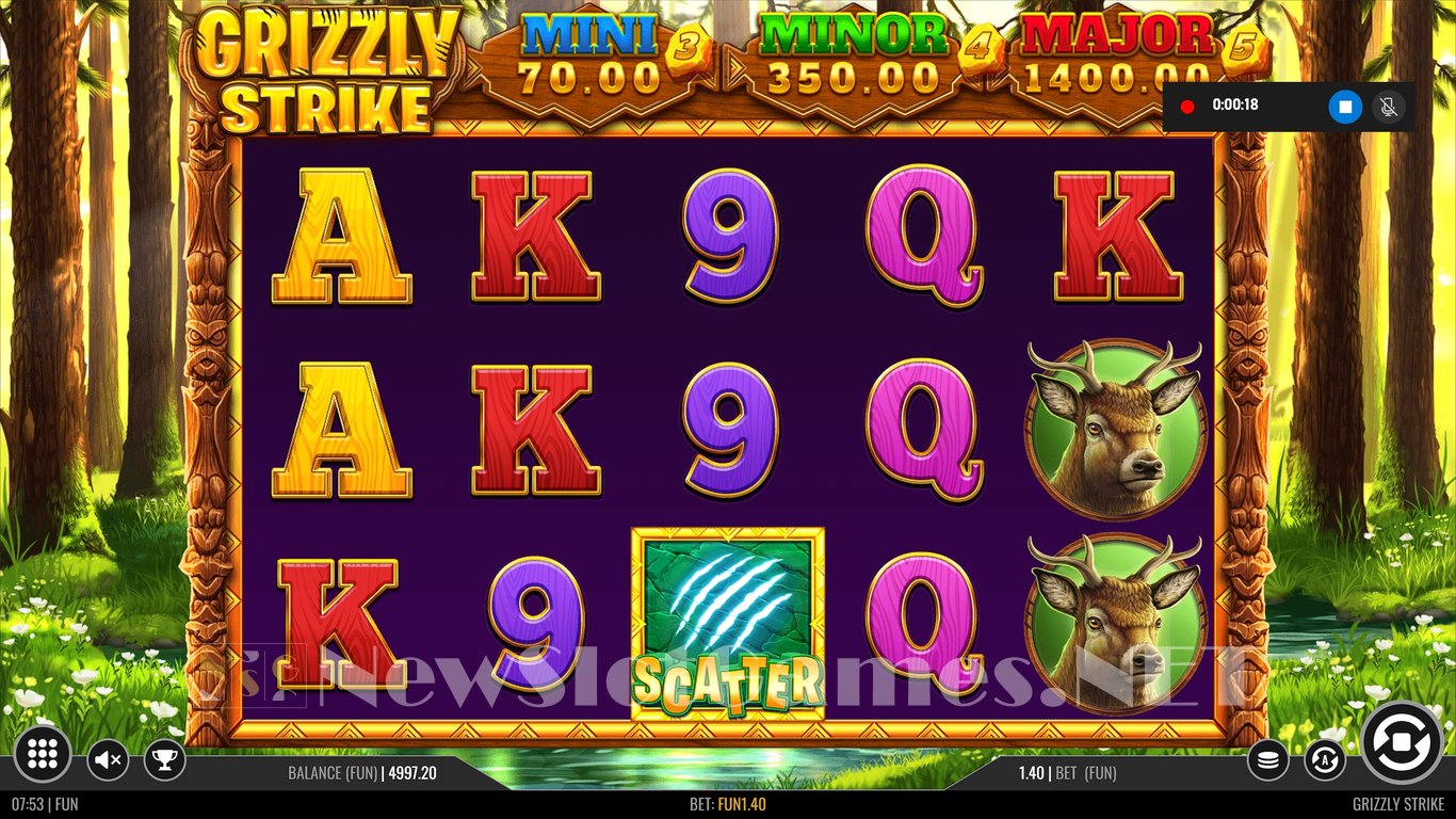Grizzly Strike Slot Review & Demo by Iron Dog - Play Free Online