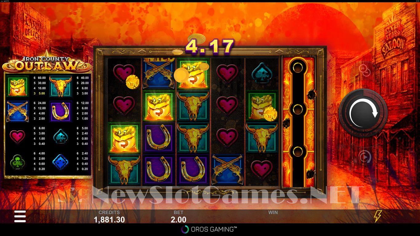 Iron County Outlaw Slot Review & Demo by Microgaming - Play Free Online