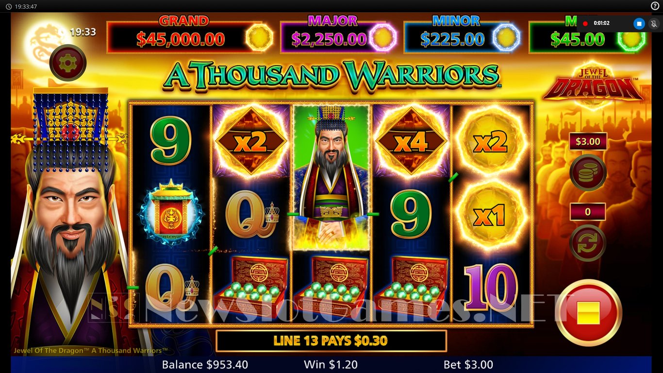 Jewel of the Dragon: A Thousand Warriors Slot Review & Demo by Light ...