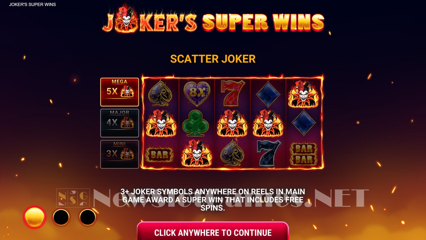 Jokers Super Wins Slot Review & Demo by REEVO - Play Free Online