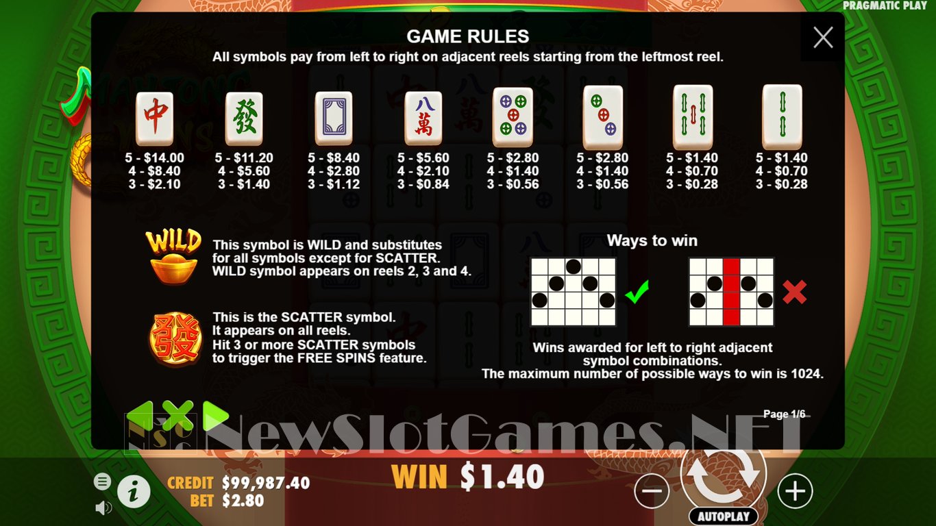 Mahjong Wins Slot Review & Demo by Pragmatic Play - Play Free Online