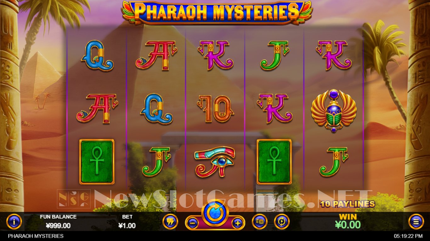 Pharaoh Mysteries Slot Review & Demo by RTG - Play Free Online