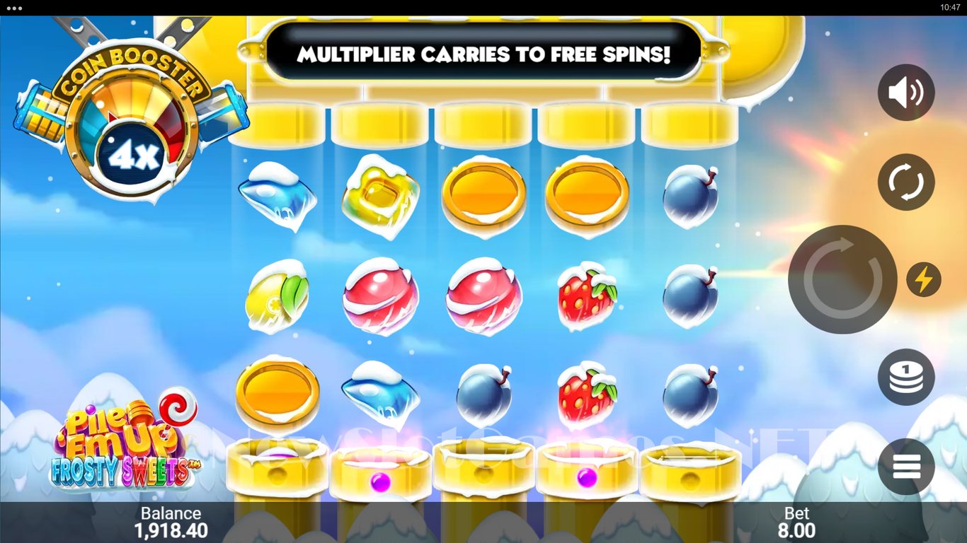 Pile Em Up Frosty Sweets Slot Review & Demo by Microgaming - Play Free ...