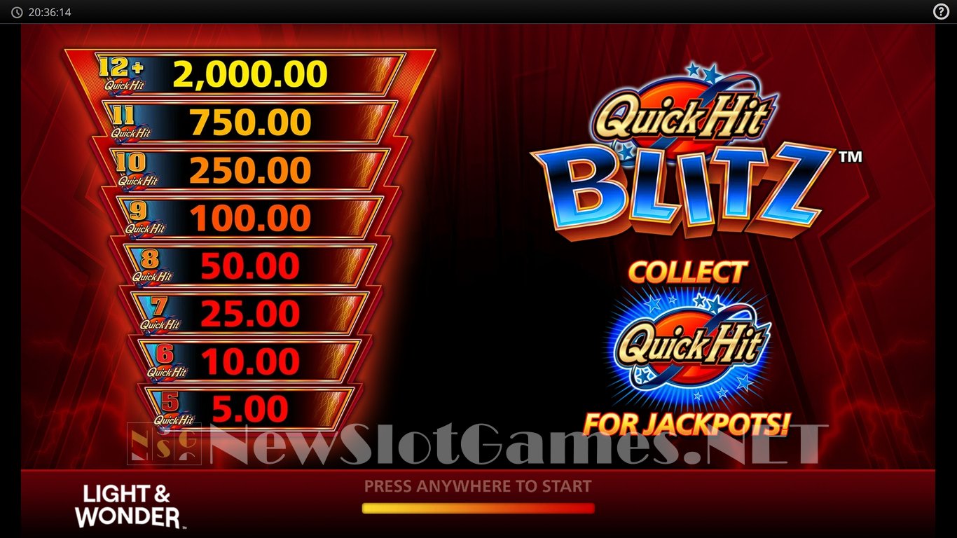 Quick Hit Blitz Red Slot Review & Demo by Light & Wonder - Play Free Online
