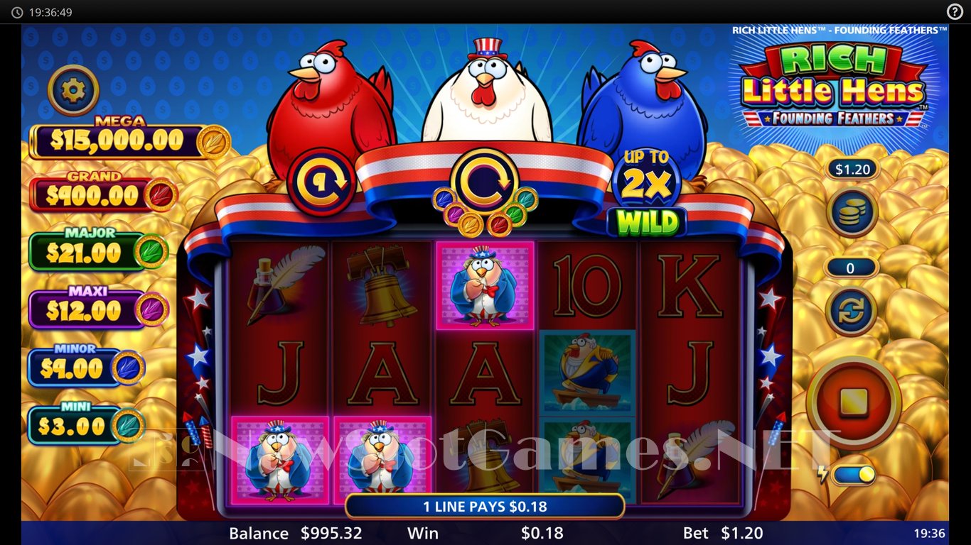 Rich Little Hens Founding Feathers Slot Review & Demo by Light & Wonder ...