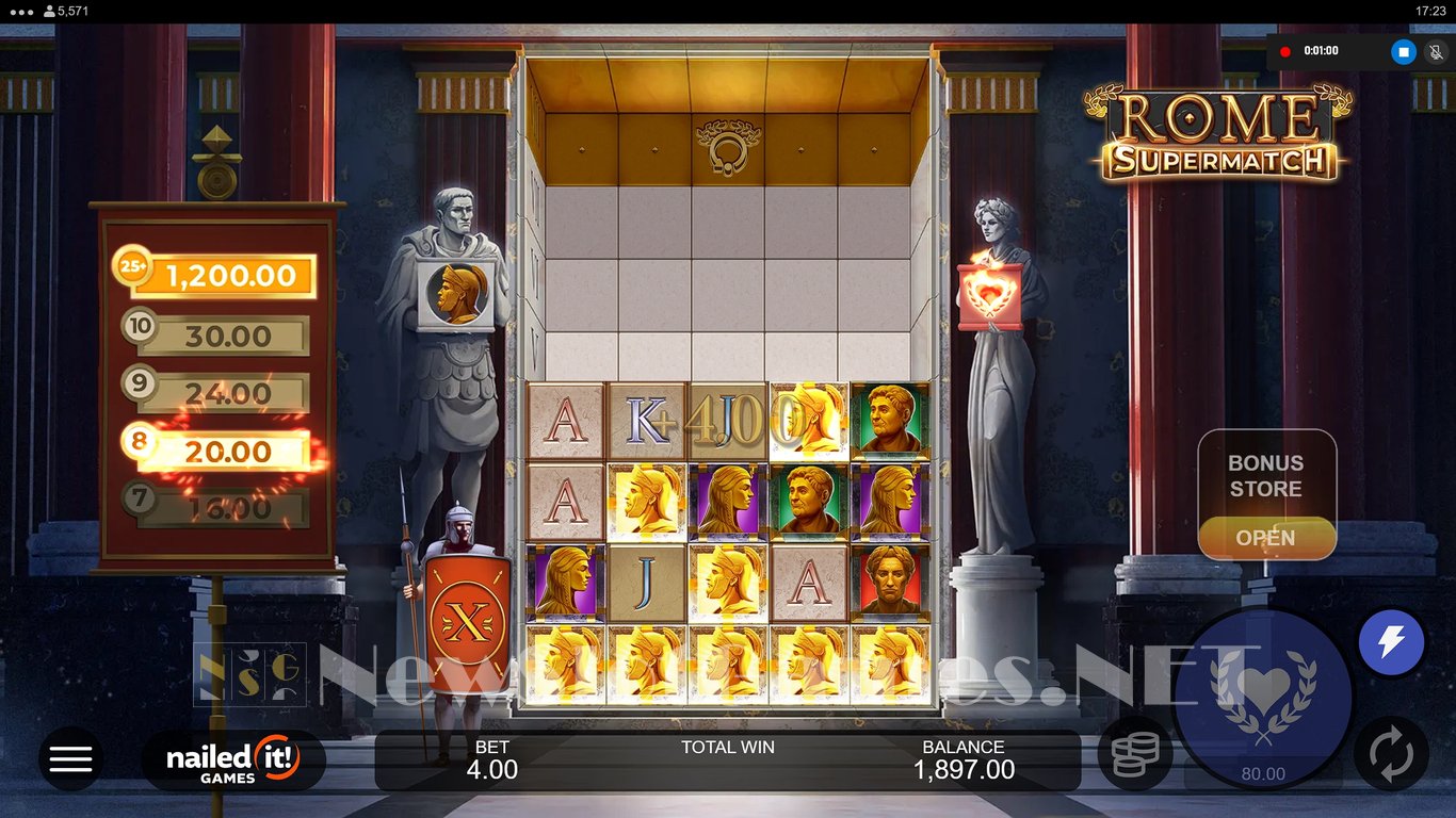 Rome Supermatch Slot Review & Demo by Microgaming - Play Free Online