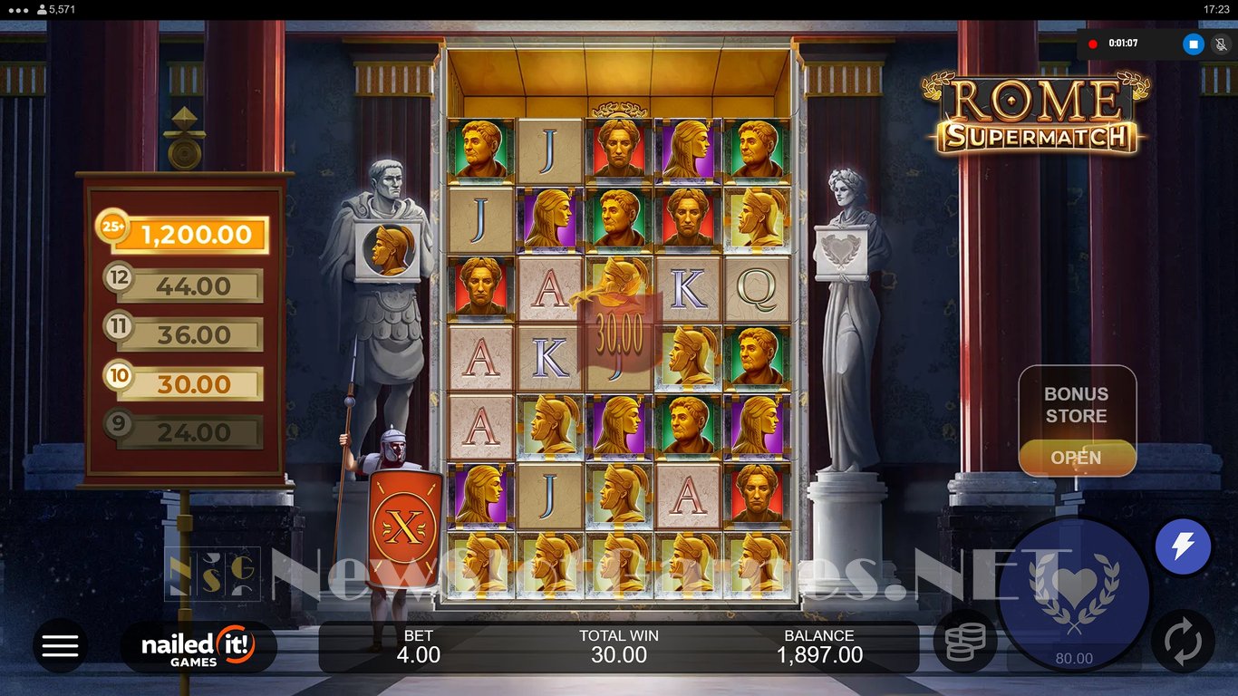 Rome Supermatch Slot Review & Demo by Microgaming - Play Free Online