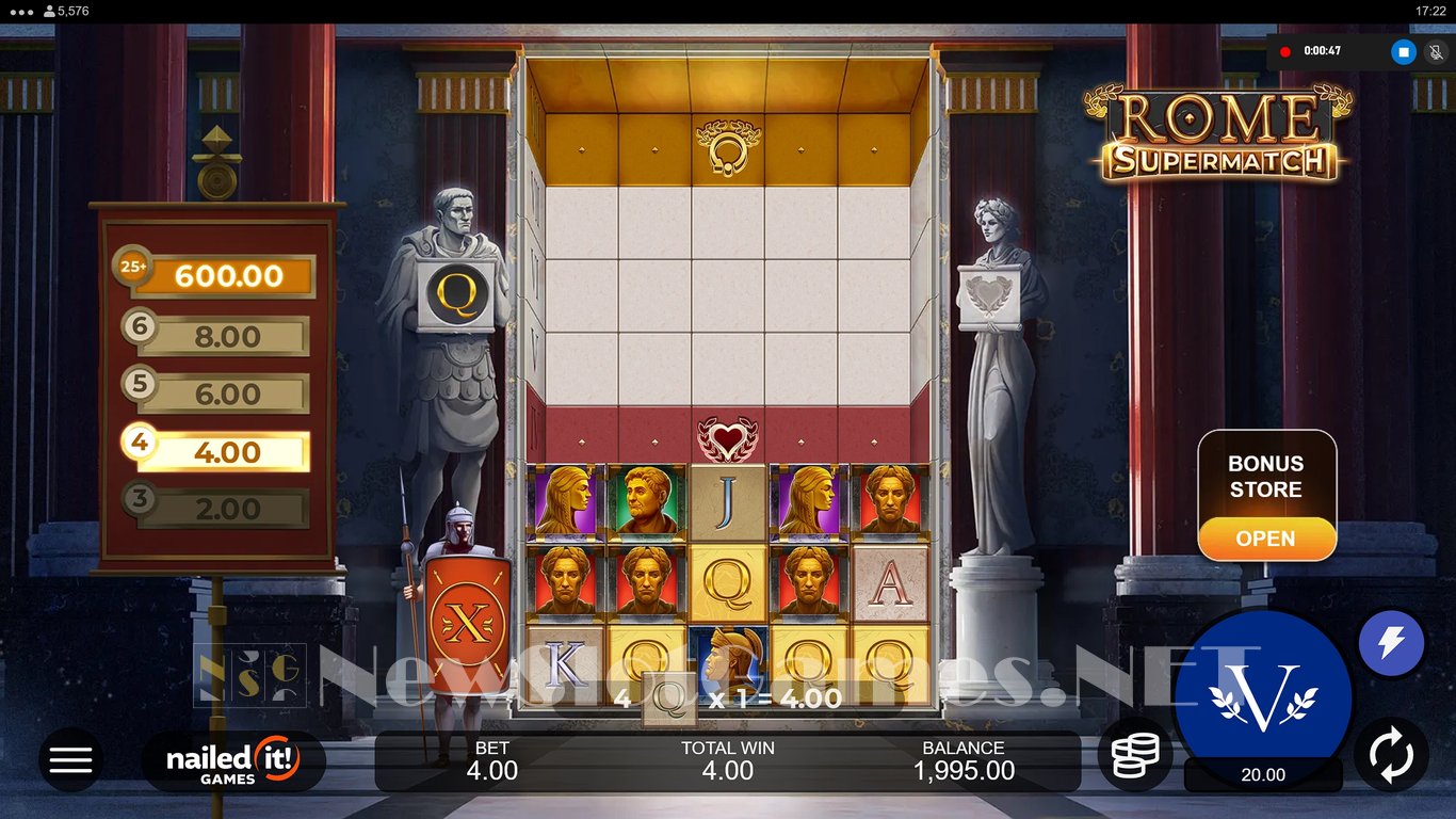 Rome Supermatch Slot Review & Demo by Microgaming - Play Free Online