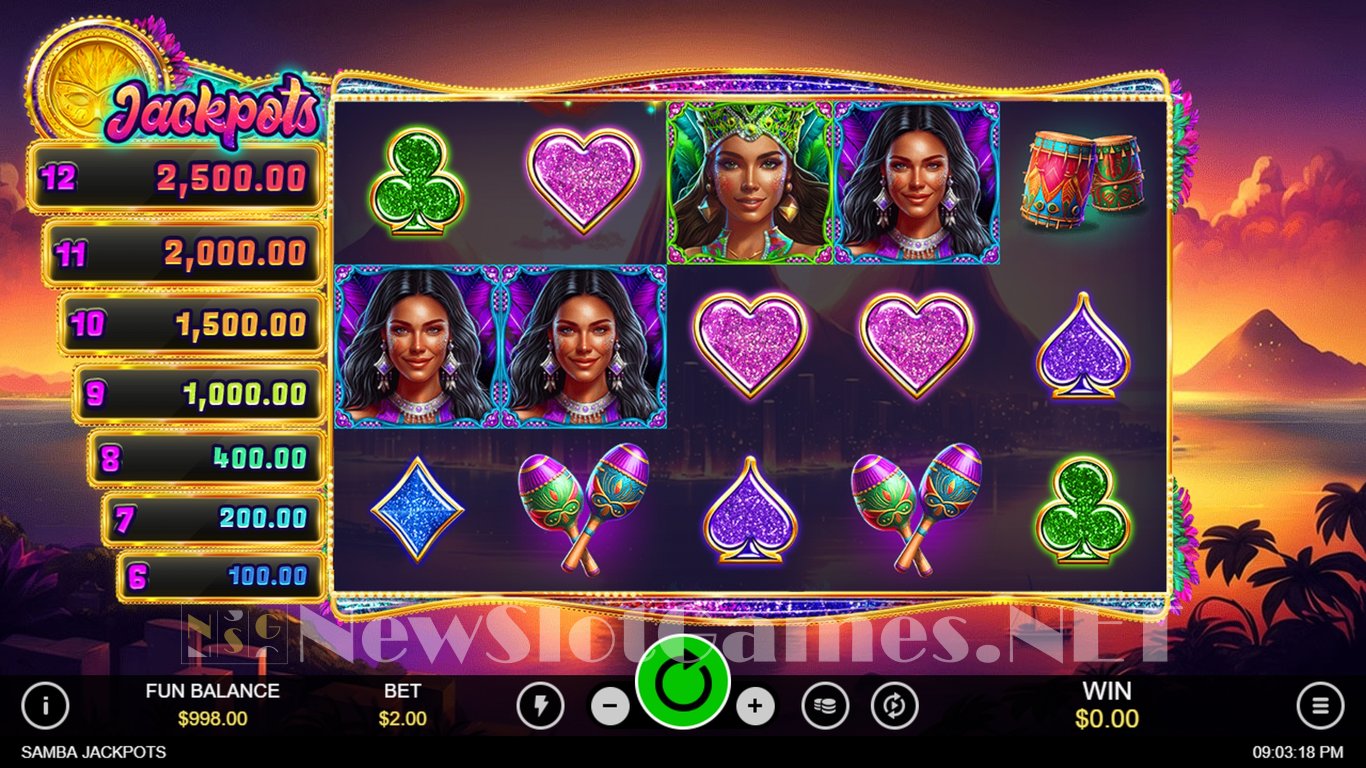 Samba Jackpots Slot Review & Demo by RTG - Play Free Online