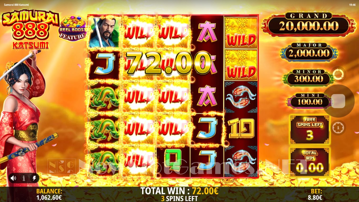 Samurai 888 Katsumi Slot Review & Demo by iSoftBet - Play Free Online