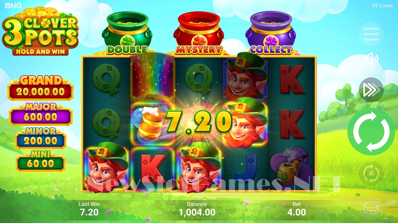 3 Clover Pots Slot Review & Demo by Booongo (BNG) - Play Free Online