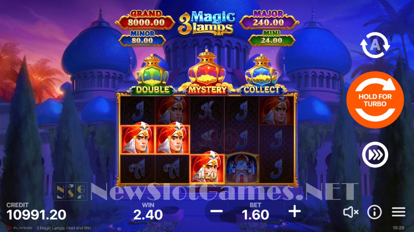 3 Magic Lamps Hold and Win Slot Review & Demo by Playson - Play Free Online